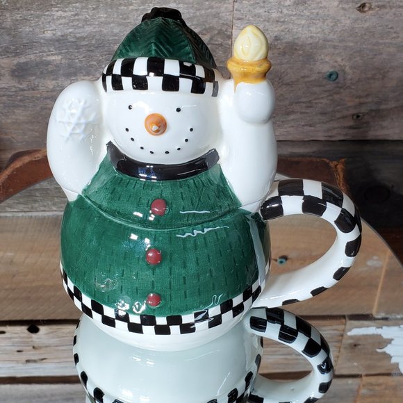 Debbie Mumm | Kitchen | Debbie Mumm Snowman Covered Creamer ...
